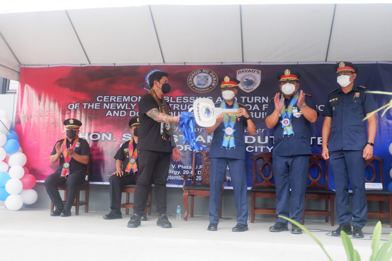 Davao City unveils new Fire Station and Davao City Tourist Police Unit ...