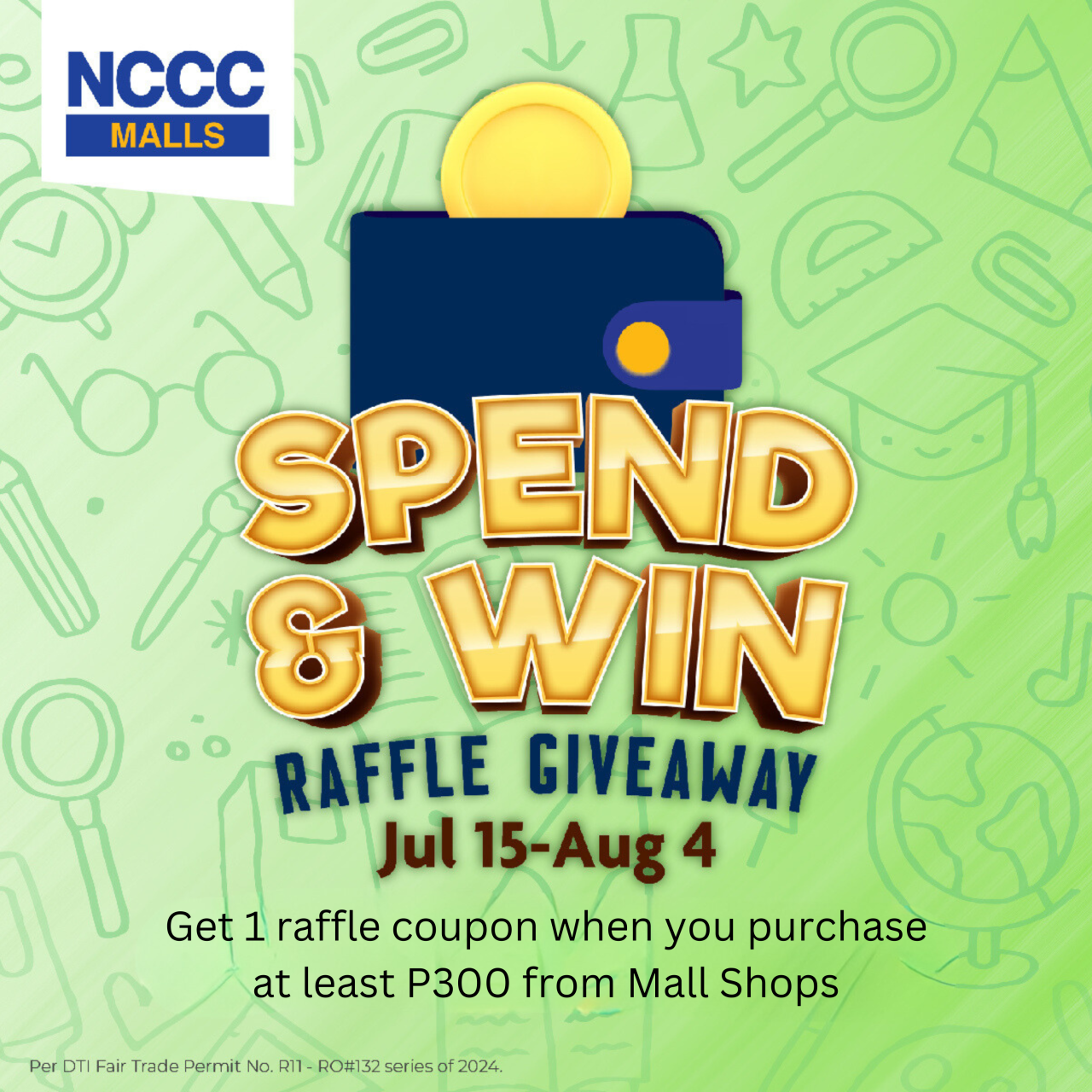 Back to School | SPEND & WIN Raffle Giveaway - NCCC