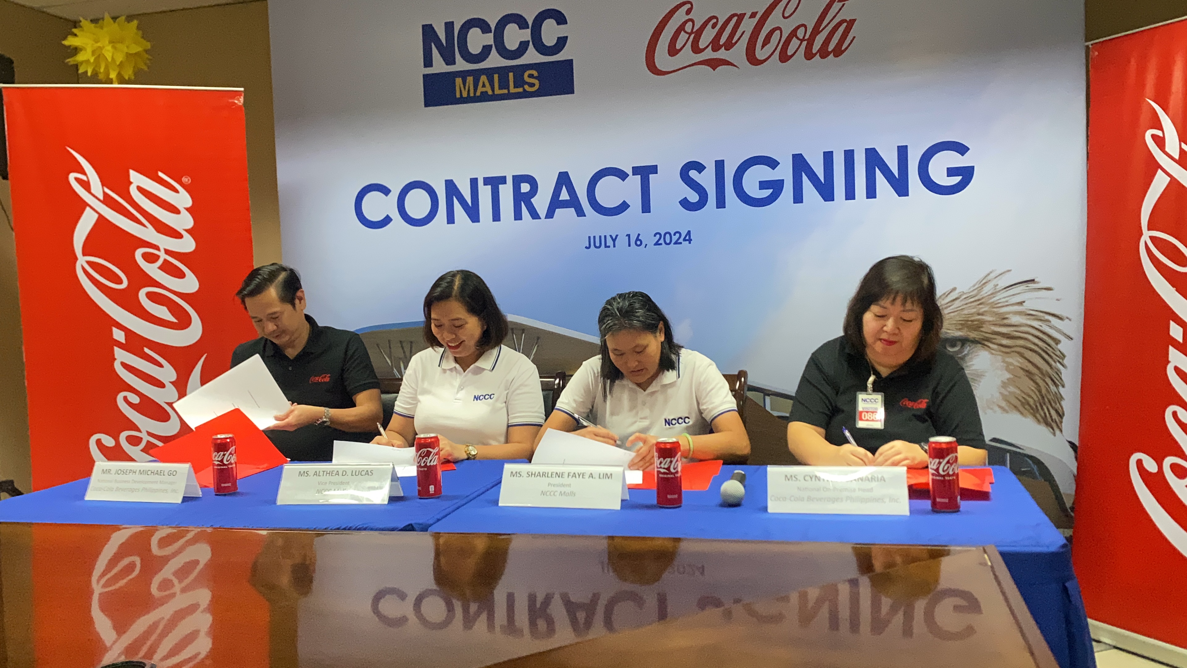 NCCC Malls and Coca-Cola Beverages, Inc. Tie Up New Partnership - NCCC